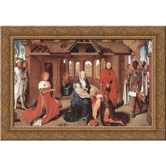 Adoration of the Magi, central panel of the Triptych of the Adoration ...