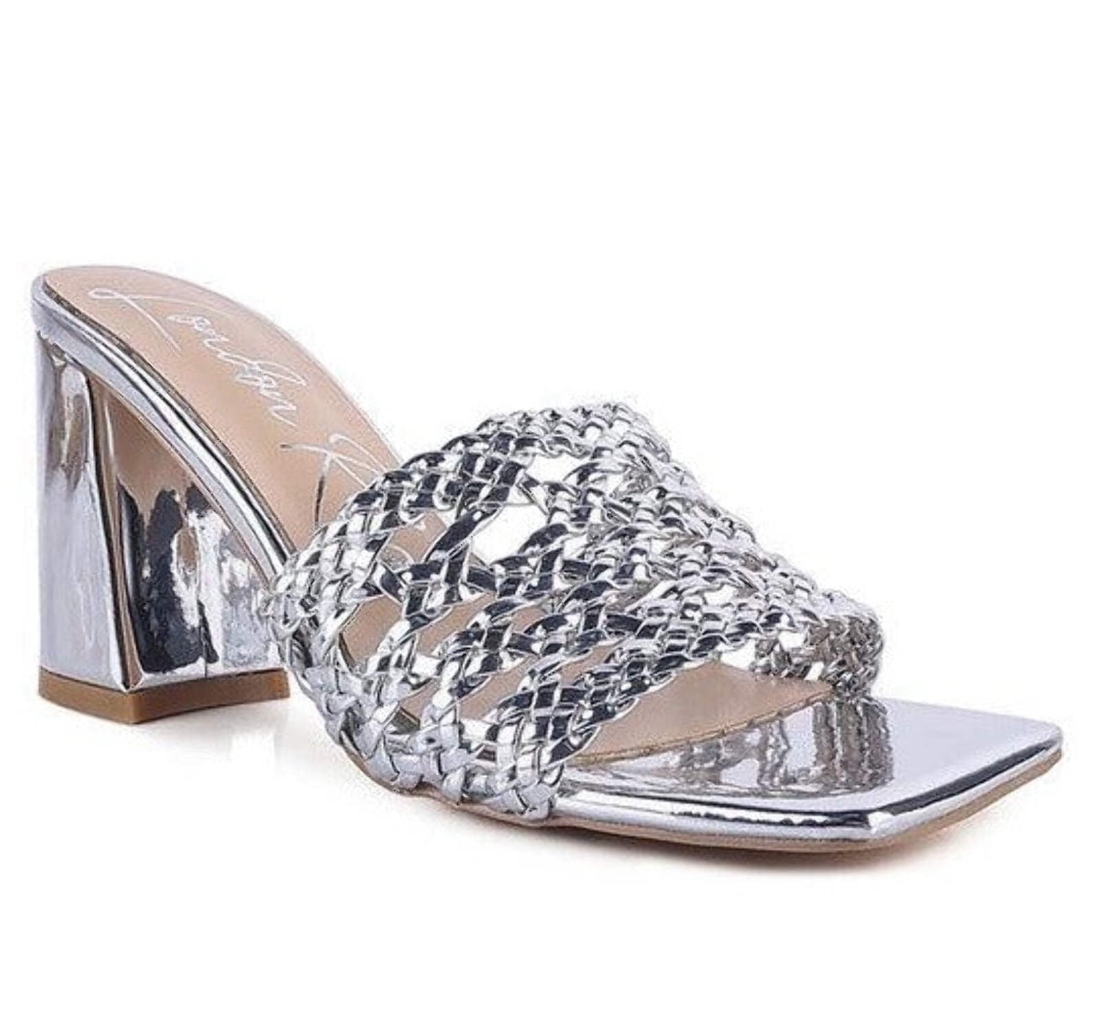 Adorbs Braided Straps Slider Sandals - Walmart.com