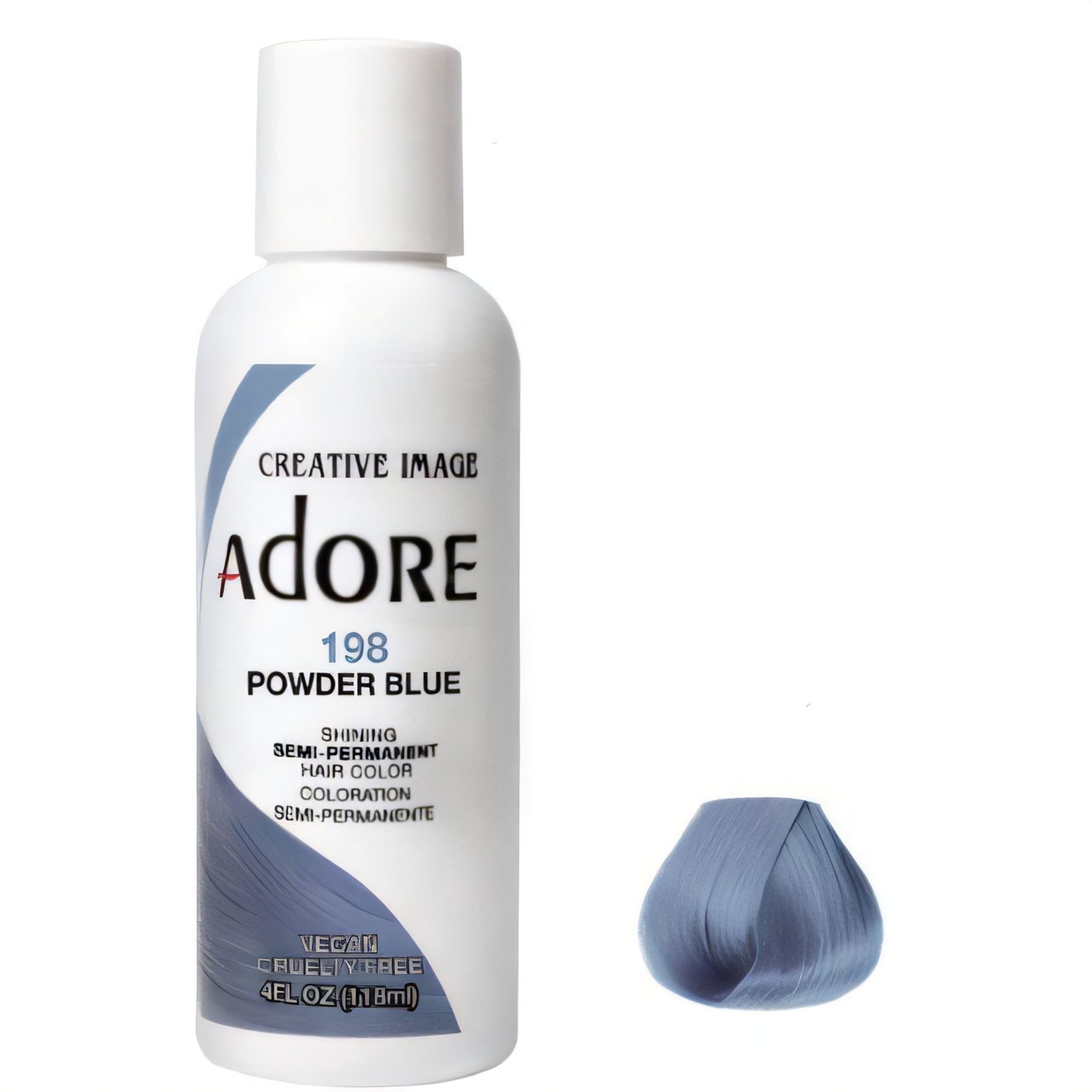 Adore #198 Powder Blue Semi-permanent Haircolor Powder Blue Oz ...