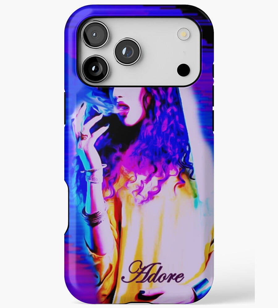 Adore Blue, Simple Minimalist Color and Word Graphic H4221 Phone Case ...