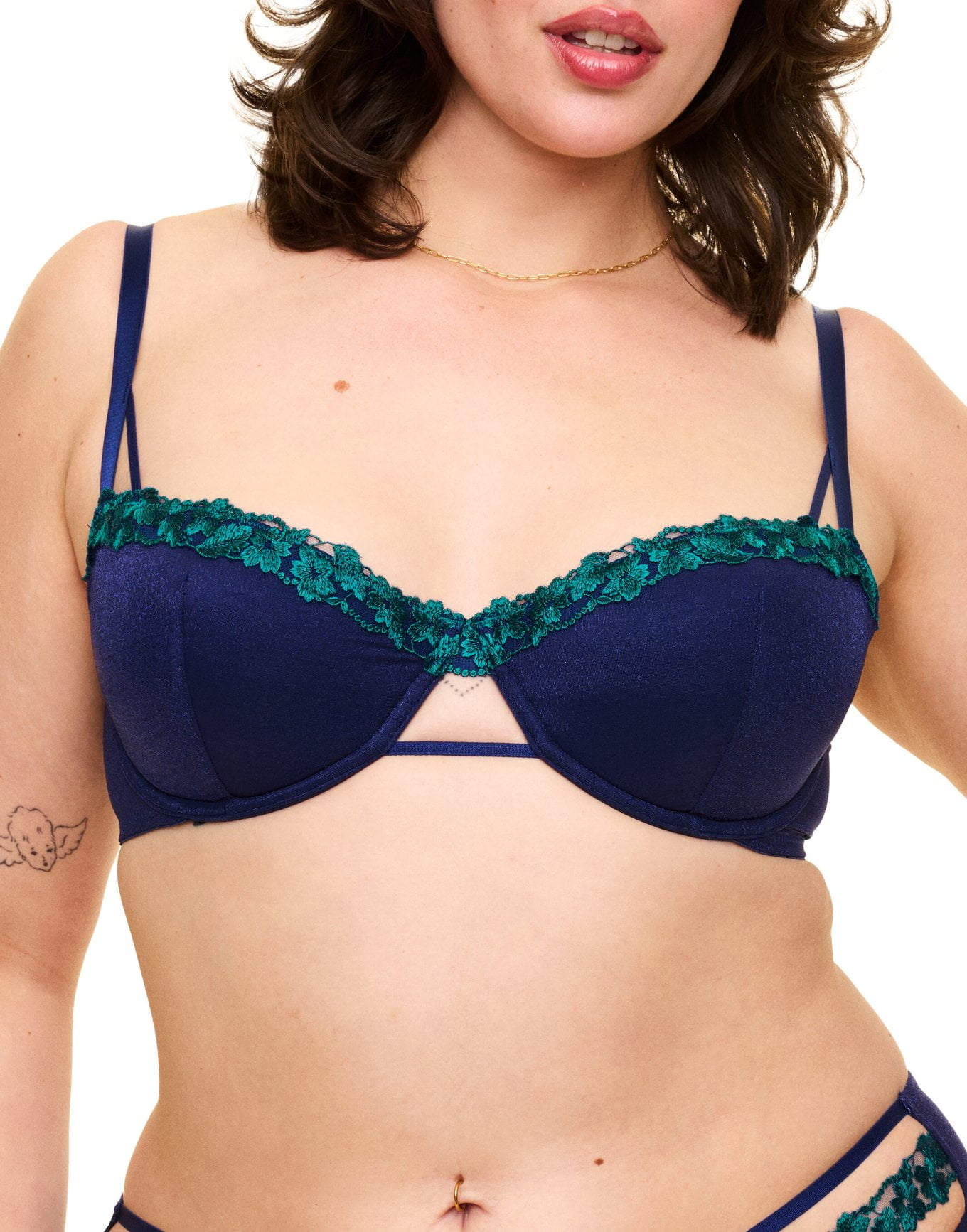 Adore Me Eva Push Up Balconette Women's Bra Plus and Regular Sizes - Walmart.com