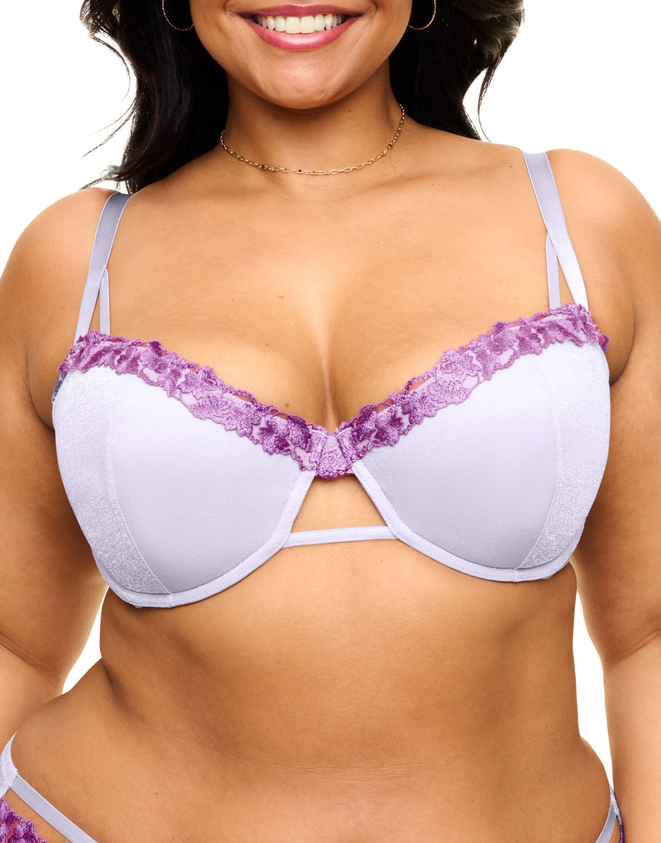 Adore Me Eva Push Up Balconette Women's Bra Plus and Regular Sizes - Walmart.com