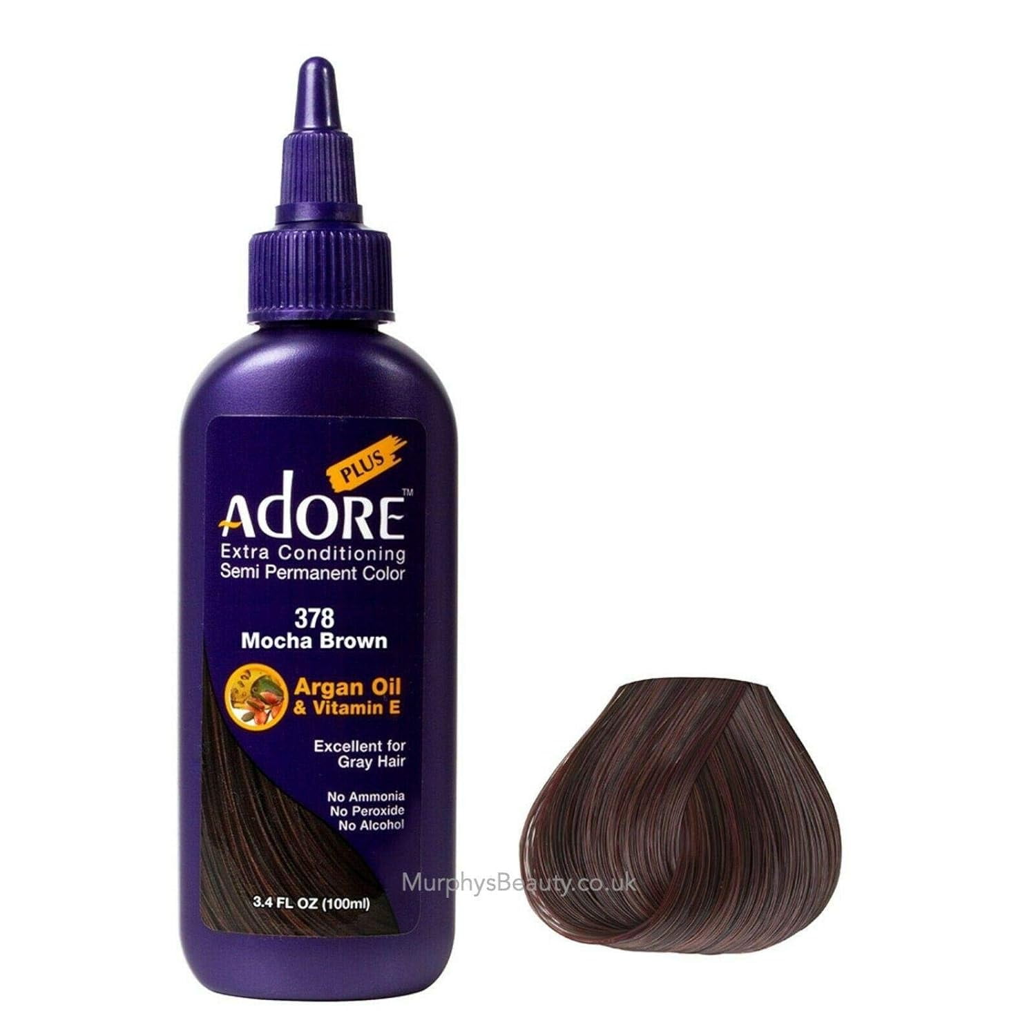 Adore PLUS Semi Permanent Color #378 Mocha Brown 3.4 oz.. - Walmart.com