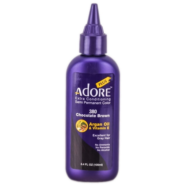 Adore PLUS Semi Permanent Color #380 Chocolate Brown, 3.4 oz ...