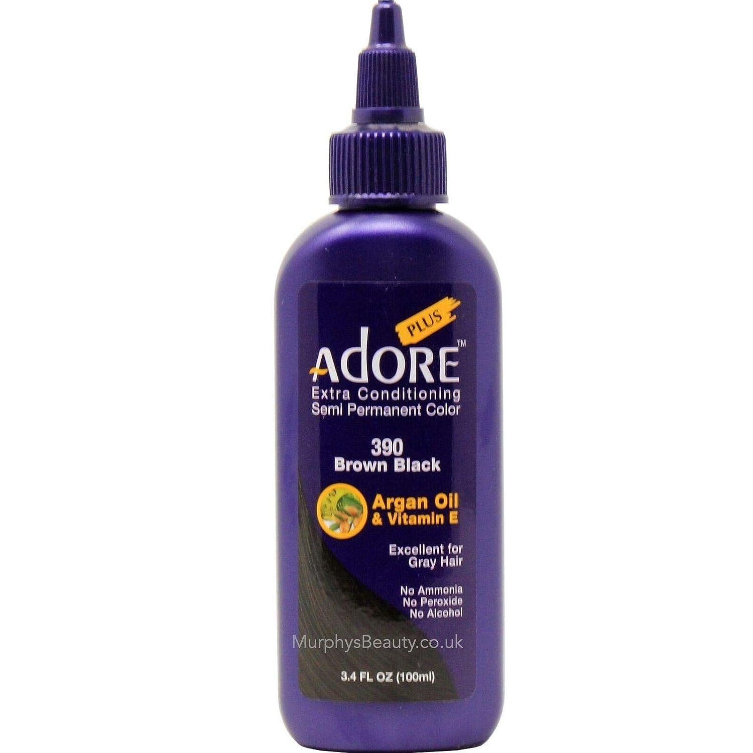 Adore PLUS Semi Permanent Color #390 Brown Black 3.4 oz, 6 Pack ...