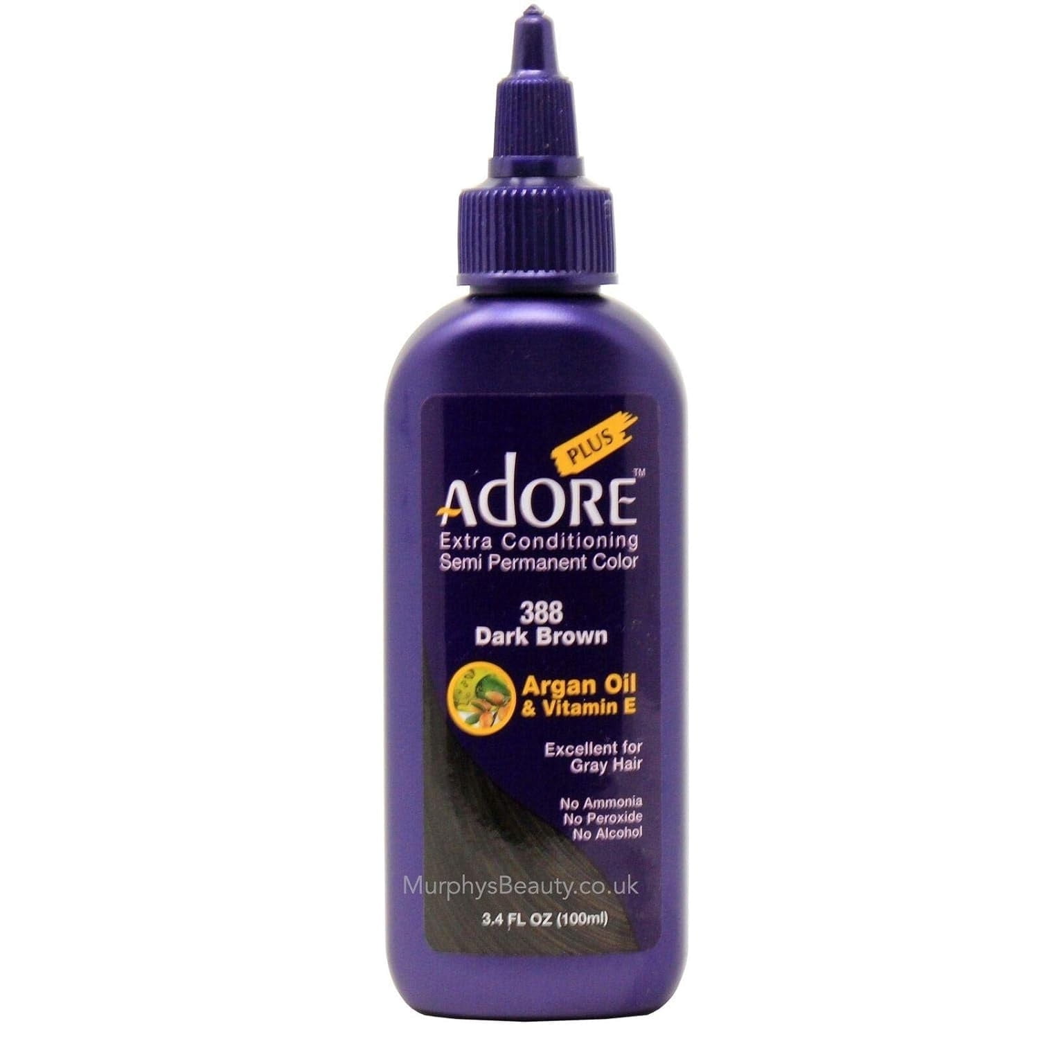Adore Plus Semi Permanent Hair Color,Dark Brown,388, 3.4 oz.. - Walmart.com