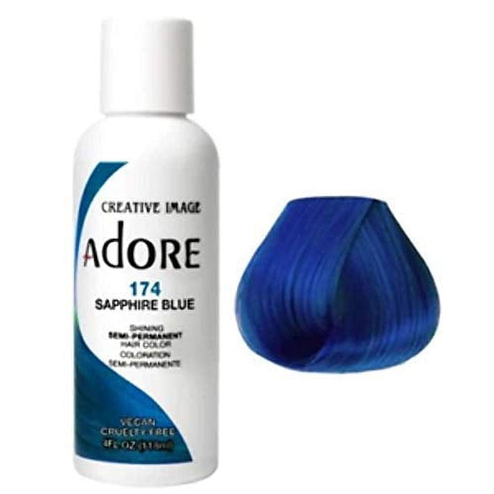 ADORE, Semi Permanent Hair Color, #174 Sapphire Blue, 4 oz - Walmart.com