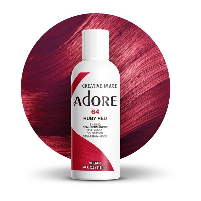 Adore Semi Permanent Hair Color,Ruby Red,64 - Walmart.com