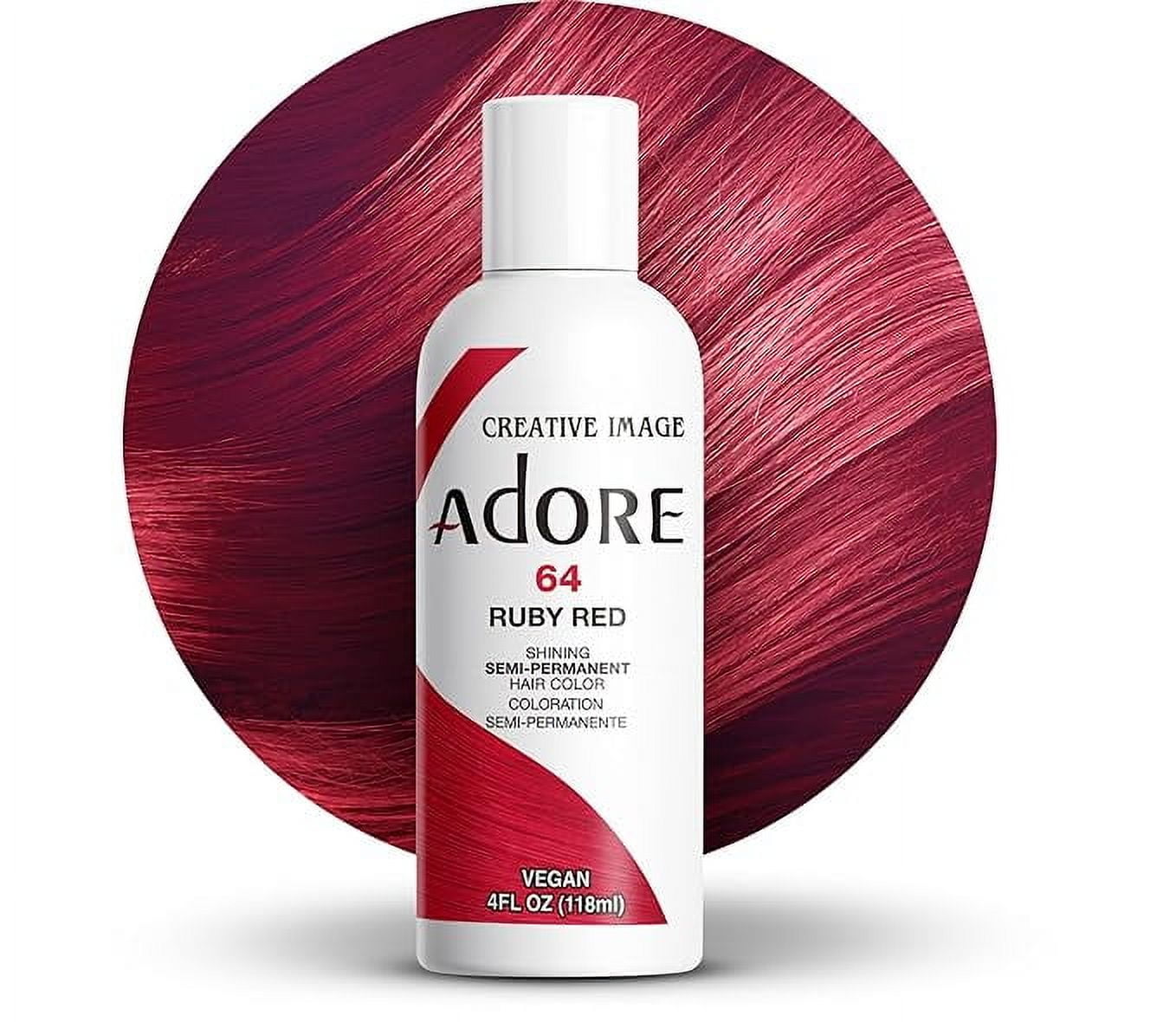 Adore Semi Permanent Hair Color - Vegan and Cruelty-Free Hair Dye - 4 ...