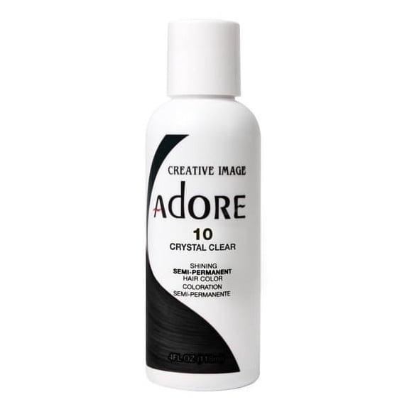 Adore Semi-Permanent Haircolor #010 Crystal Clear, 4 Oz - Walmart.com