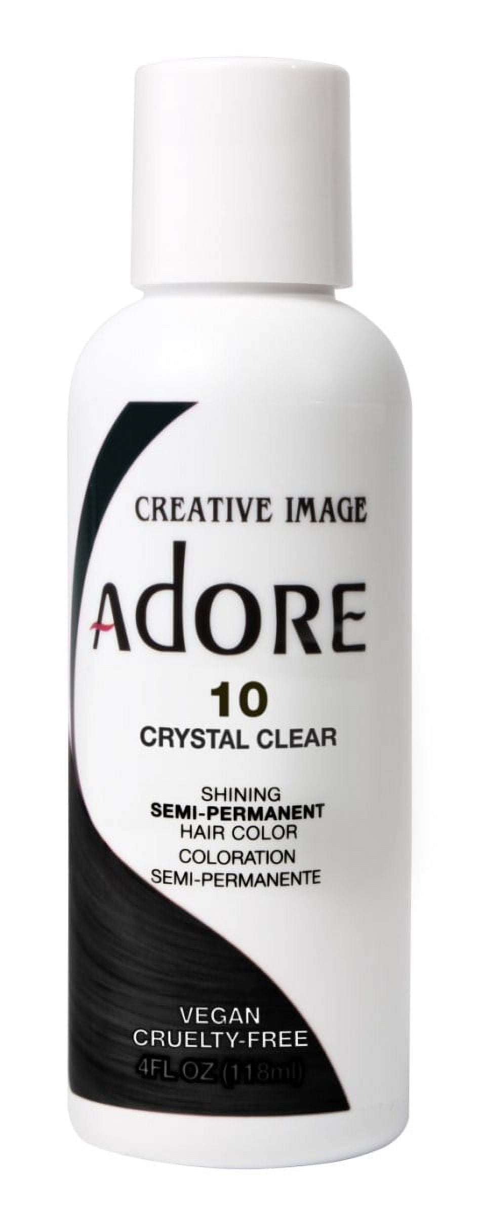Adore Semi-Permanent Haircolor #010 Crystal Clear 4oz (Pack of 2 ...