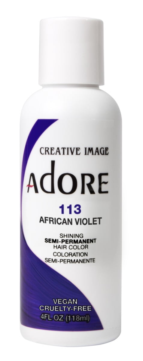 Adore Semi-Permanent Haircolor #113 African Violet 4oz (Pack of 2 ...