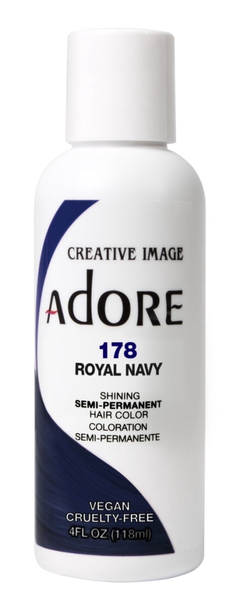 Adore Semi-Permanent Haircolor #178 Royal Navy 4oz (Pack of 3 ...