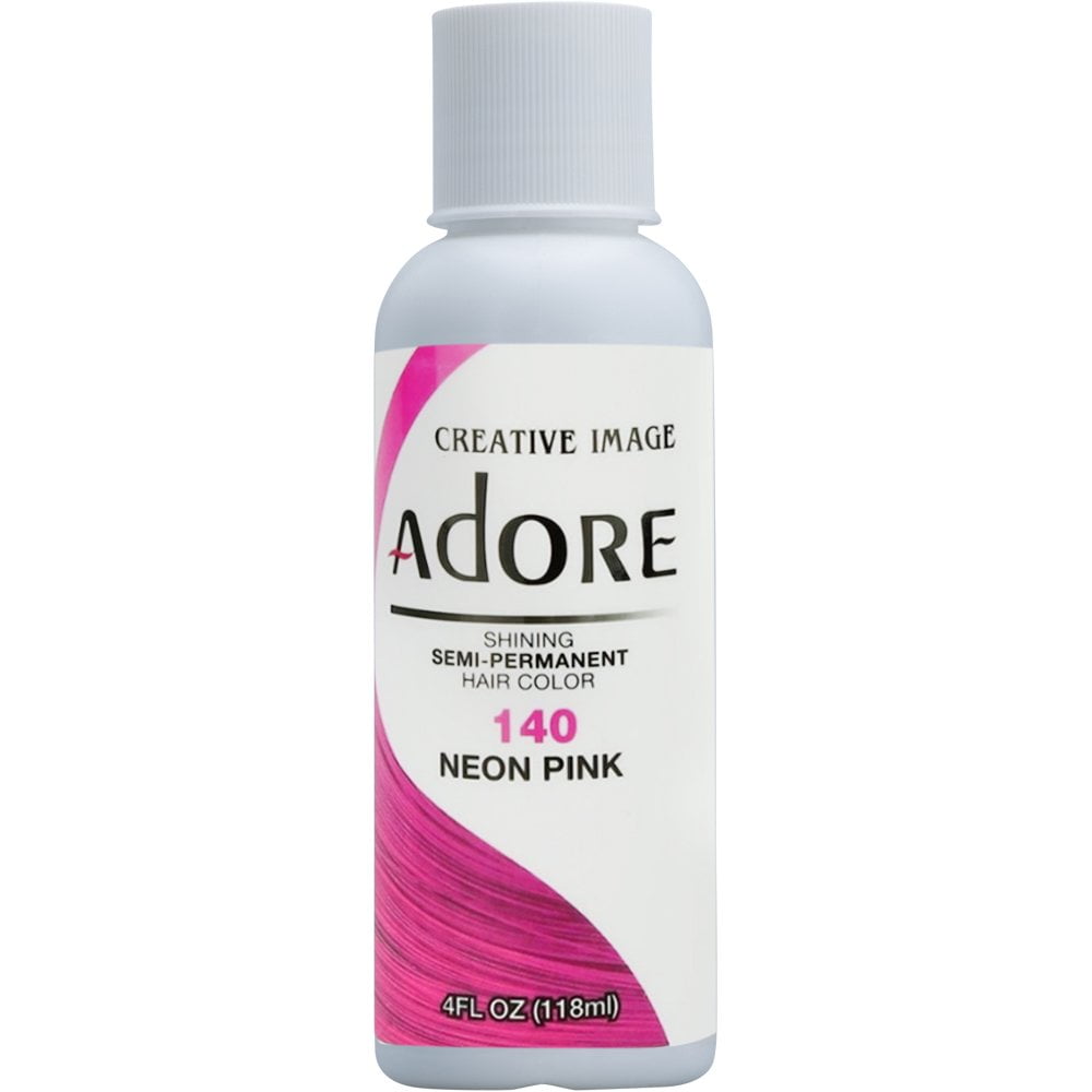 ADORE Semi-Permanent Haircolor, Neon Pink, 4 oz - Walmart.com