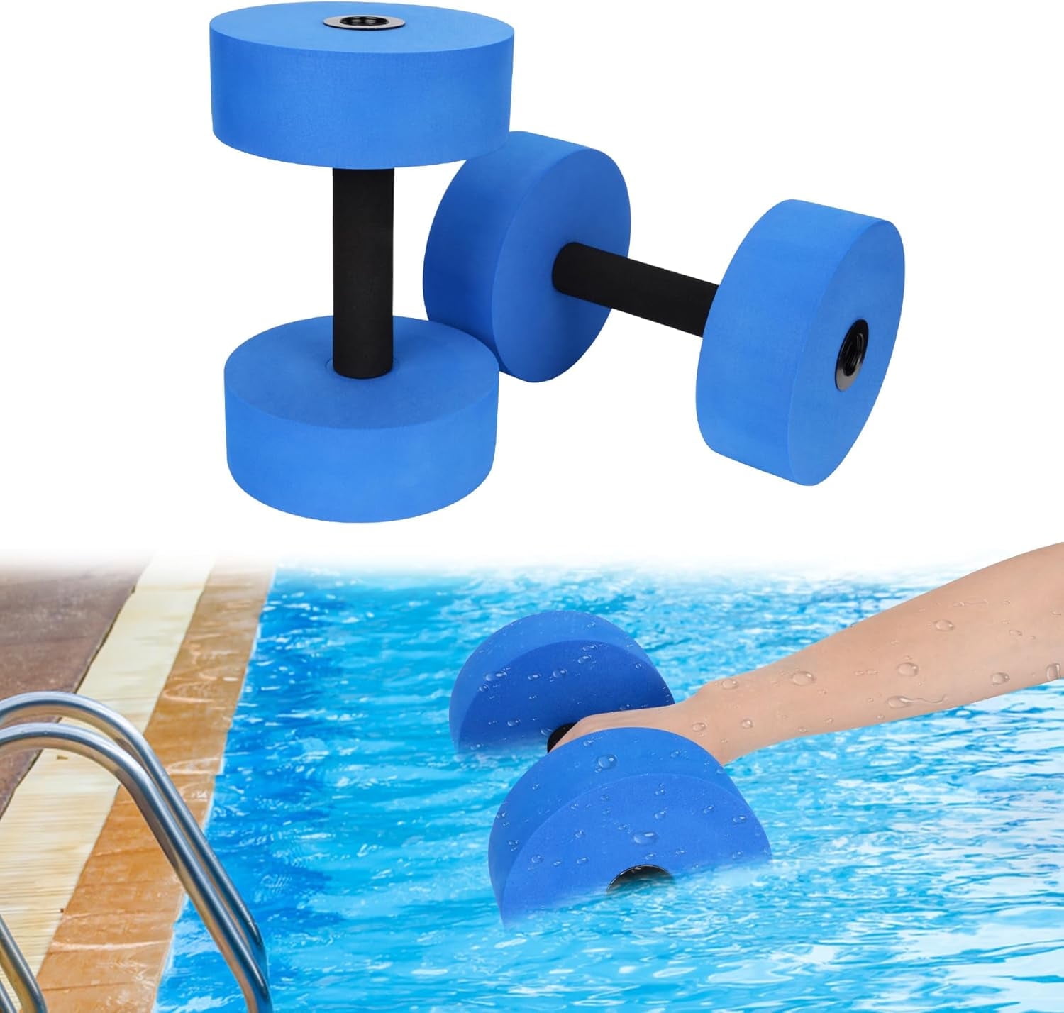 Adoreal Aquatic Exercise Dumbbells Water Dumbbell Pool Resistance ...