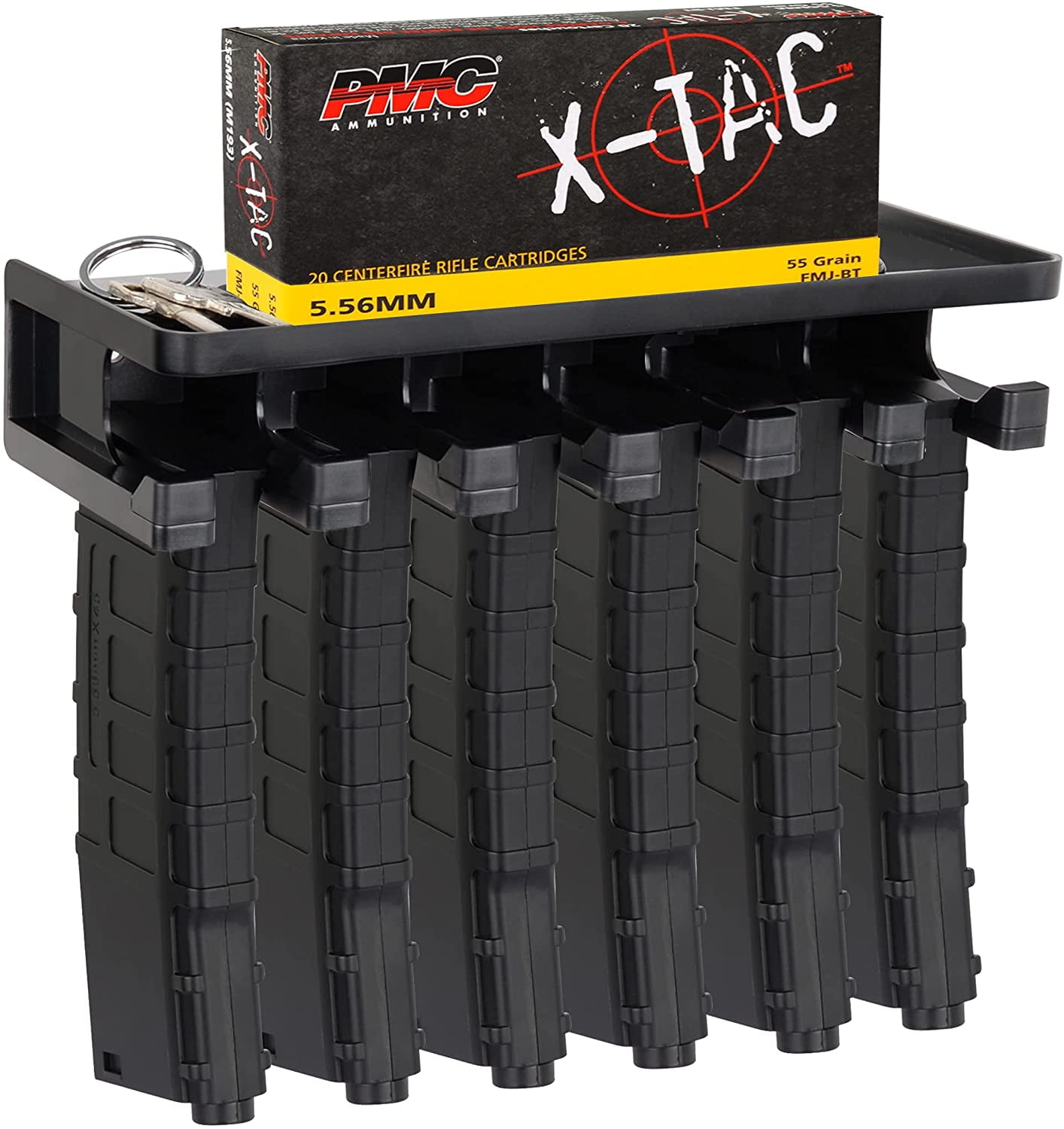 Adoreal Solid ABS Standard PMAG Rack Wall Mount with Storage Shelf, Mag ...