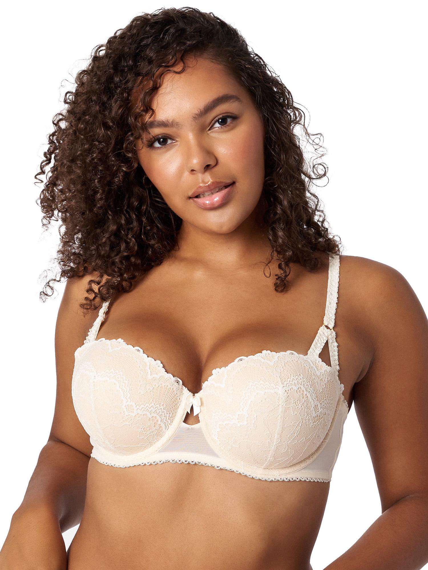 Adored by Adore Me Lace Katie Push Up Balconette Bra, Sizes 34B-40DD - Walmart.com