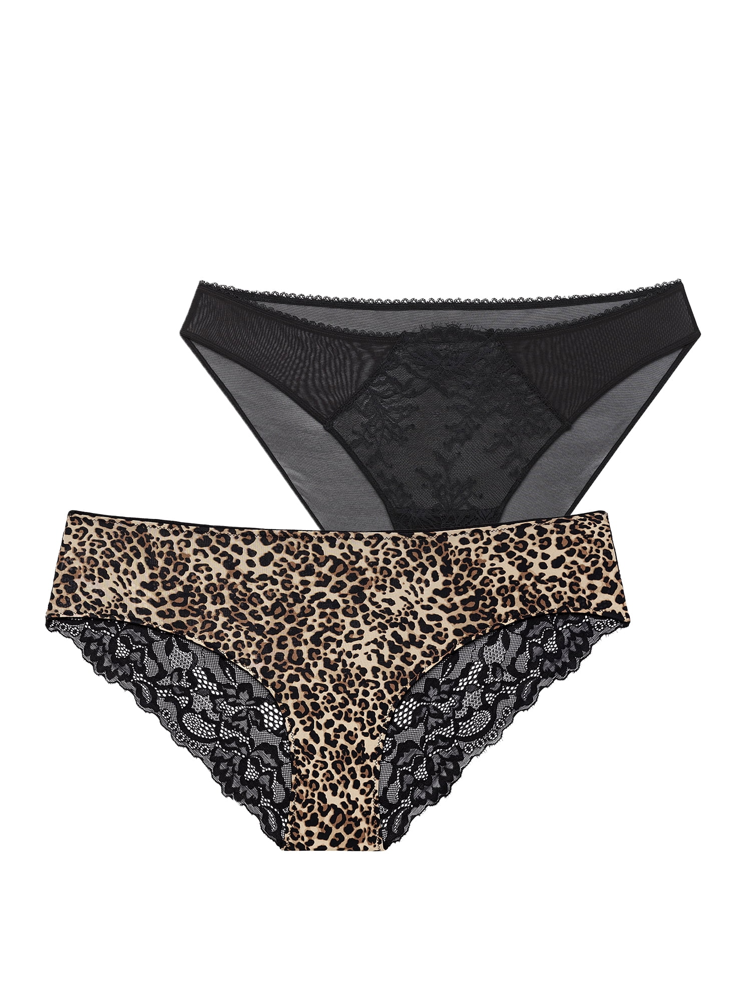 Adored by Adore Me Women's 2-Pack Kayla and Cara Bikini Panties, Lace ...