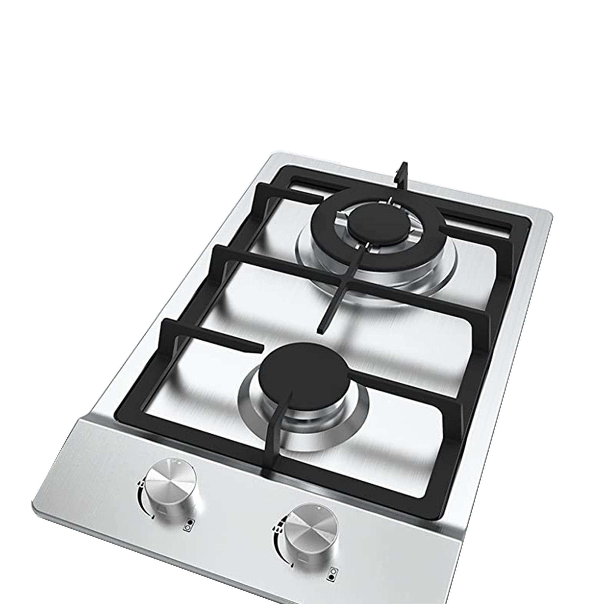Adorer 12" Gas Cooktop, Bulit-in Gas Stove Top with 2 Burner, 12 inch ...