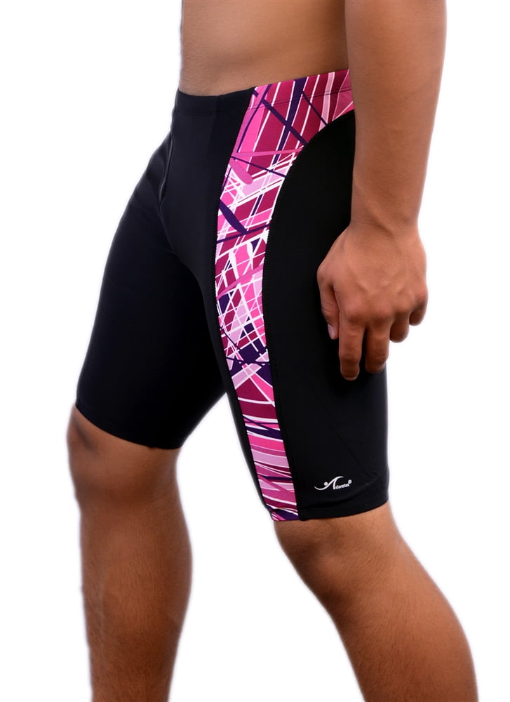 Adoretex Men's New Direction Jammer Swimsuit in Black/Maroon Size 30 ...