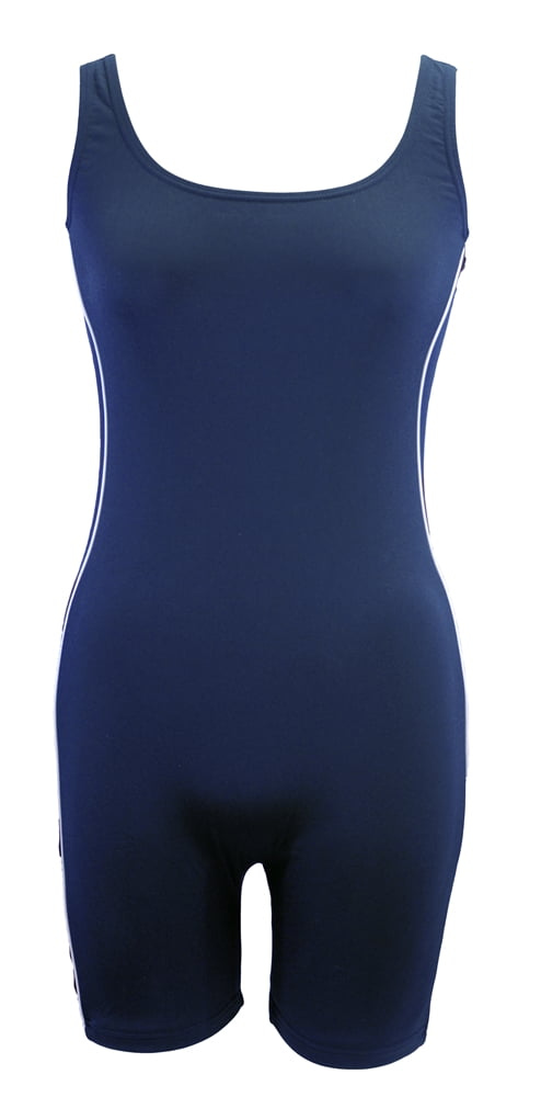 Adoretex Women's Polyester Unitard Swimsuit (FP003) - Navy - 14 ...