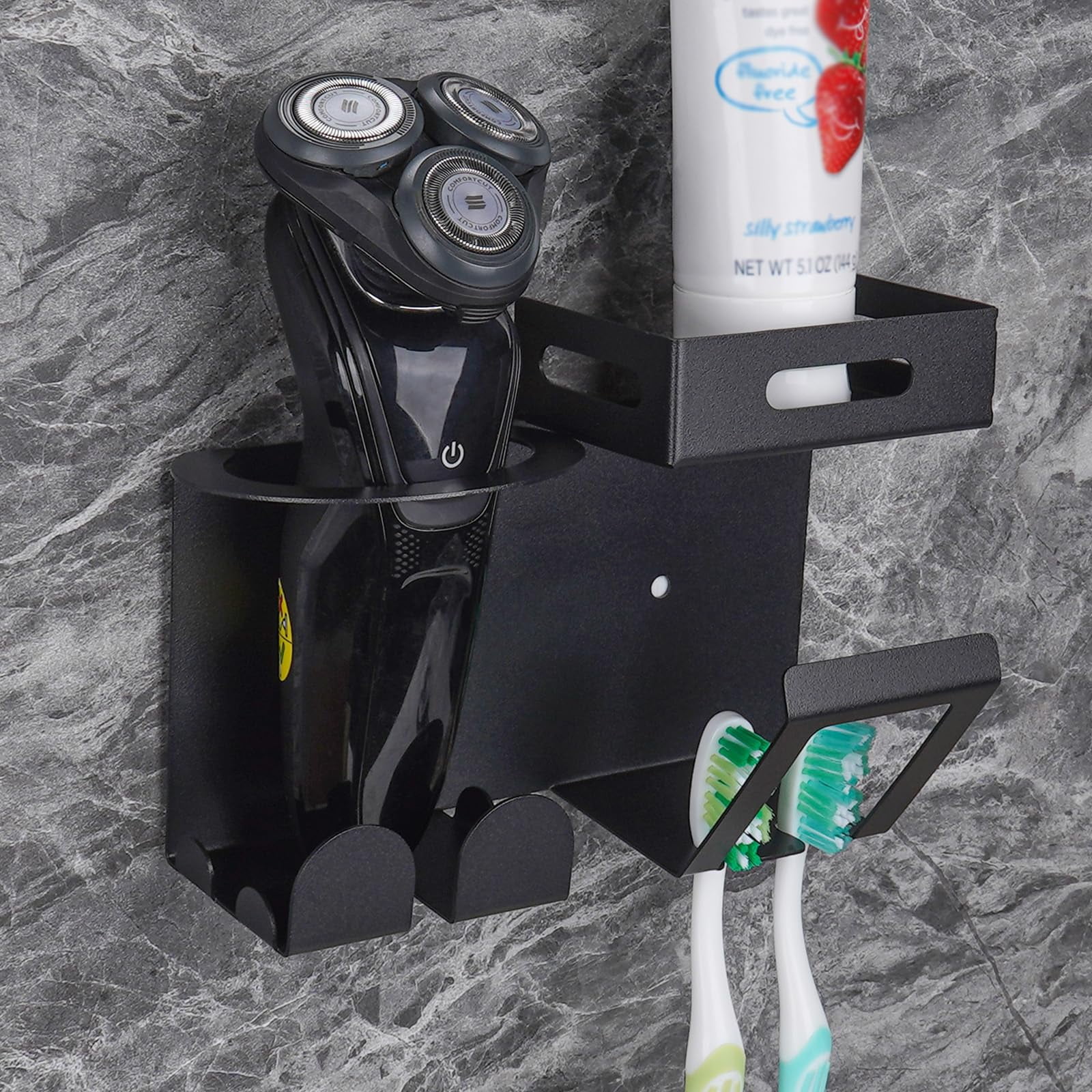 Adoril Stainless Steel Electric Toothbrush Holders, Wall Mounted ...