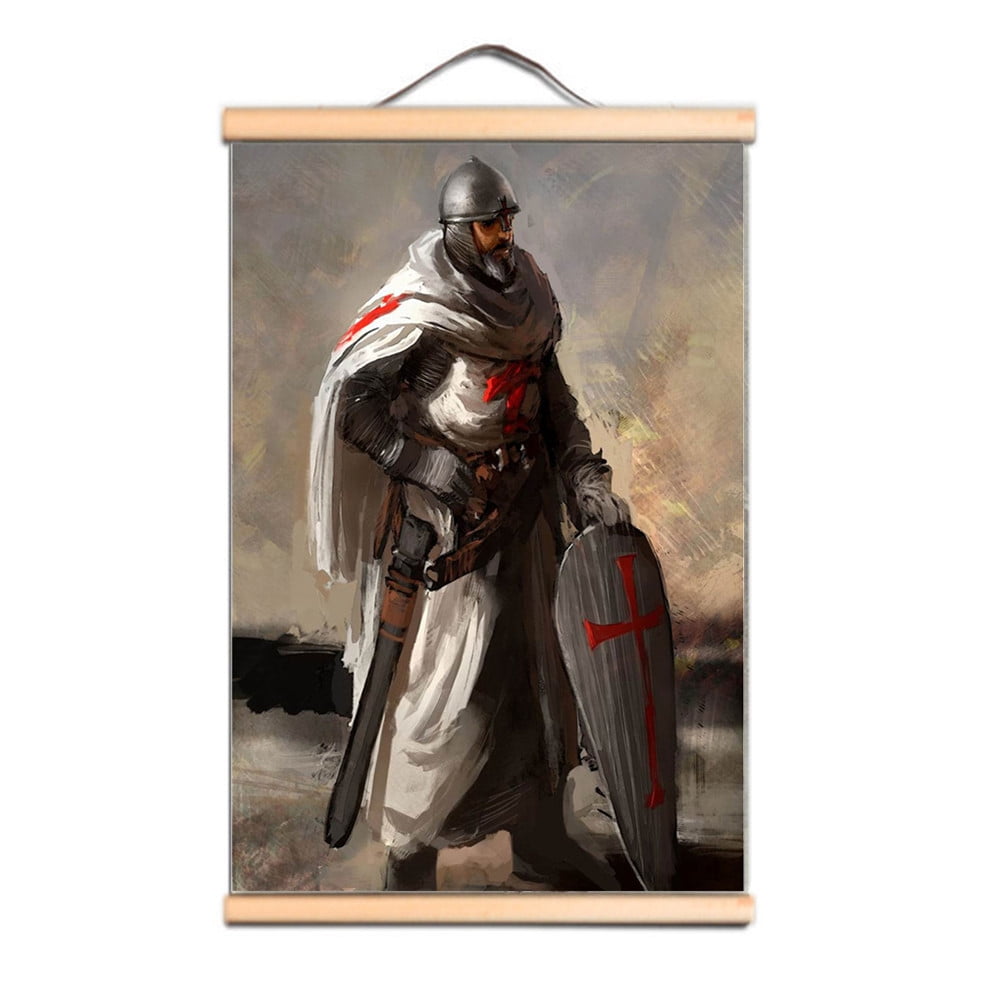 Adorn Your Wall with Stunning Vintage Crusader Armor Warrior Artwork ...