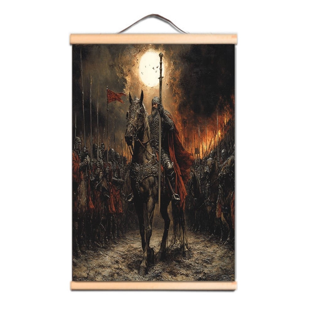 Adorn Your Wall with Stunning Vintage Crusader Armor Warrior Artwork ...