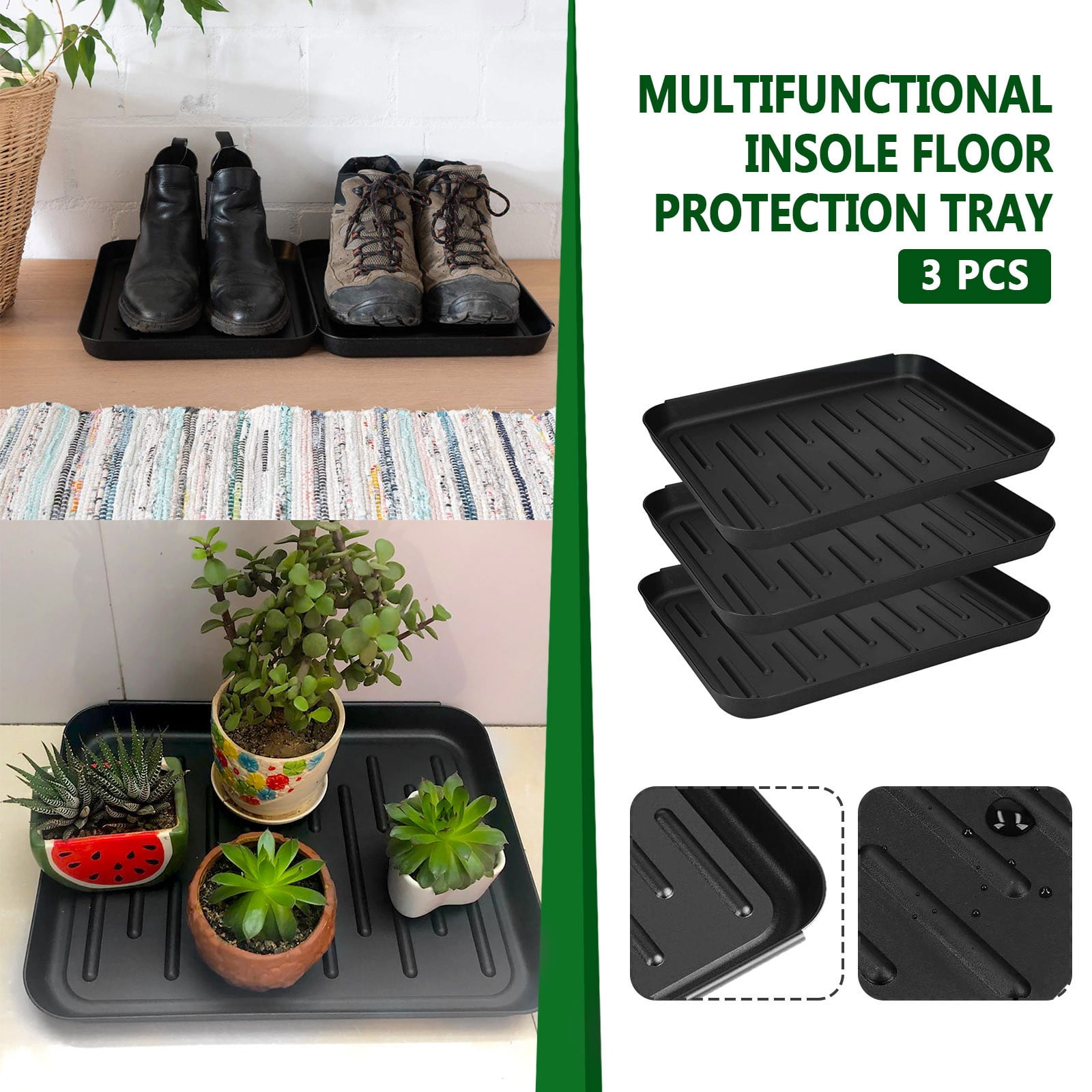 Adoug! Horticultural Water Basin Boot Tray Floor Protection Pet Bowls ...