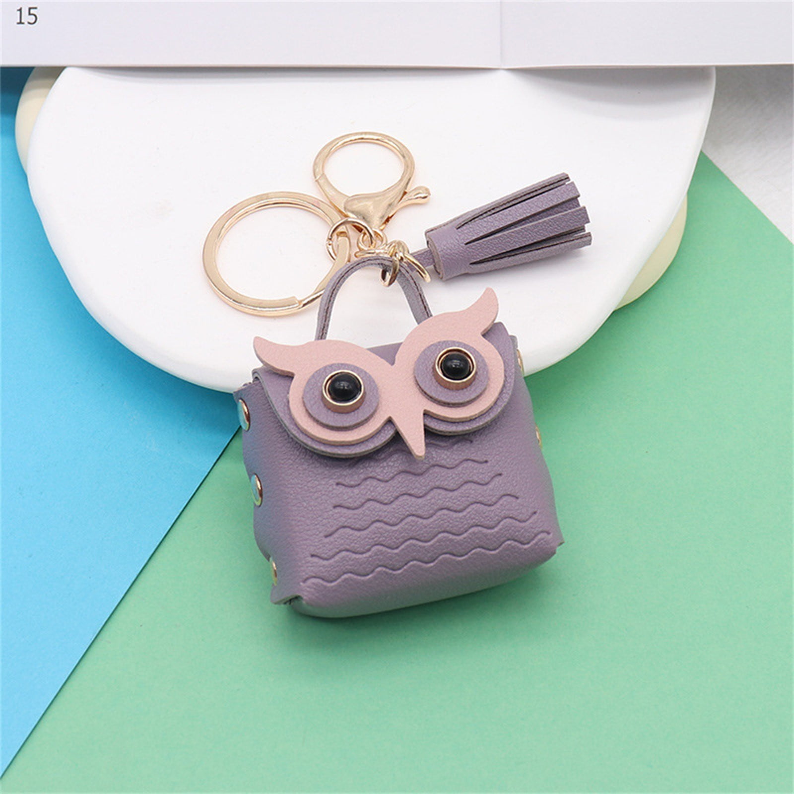 Adoug! Household Keychain Multipurpose Cute Mini Bag Keychain Leather ...