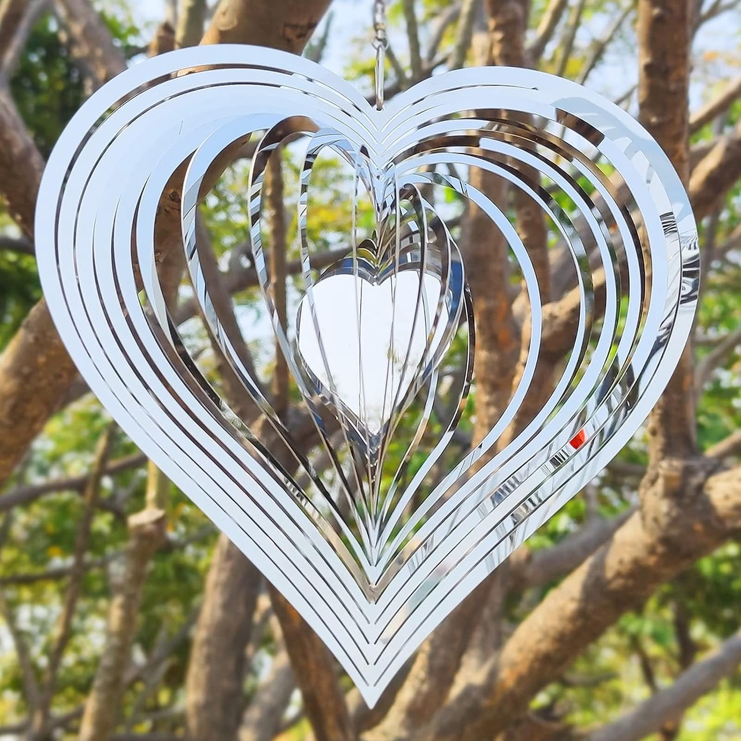 Adove Stainless Steel Garden Wind Spinner Hanging Kinetic Wind ...