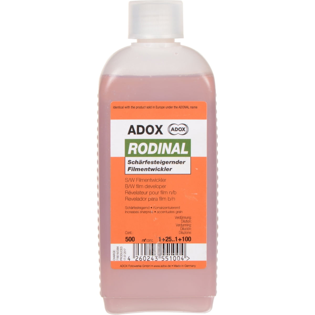 Adox Rodinal Film Developer - 500 ml - Walmart.com