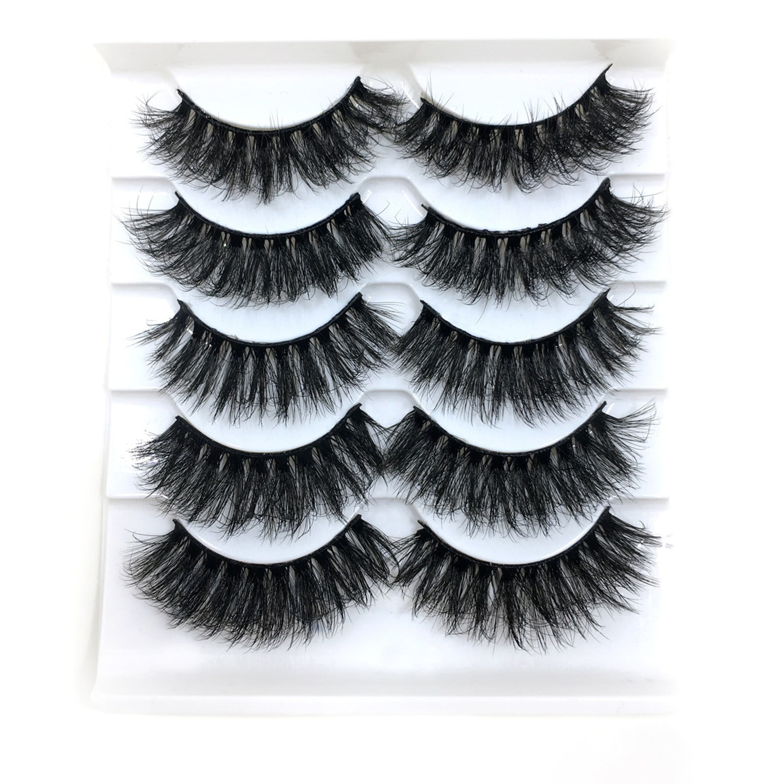 Adpan Eyelashes False Eyelashes Faux Mink Lashes Pack 10 Pairs 8D ...