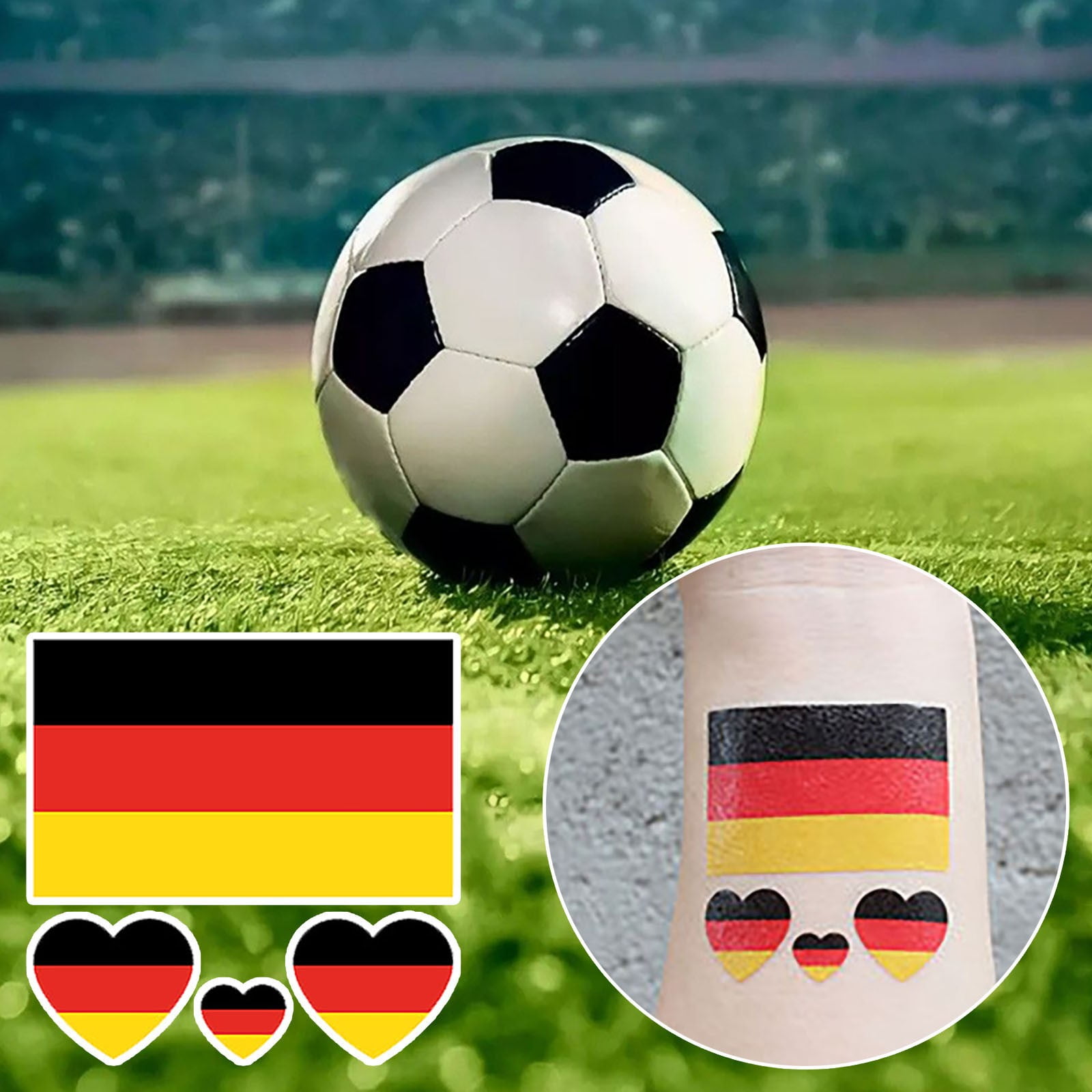 Adpan Temporary Tattoo 2024 European Championship Celebration: National ...