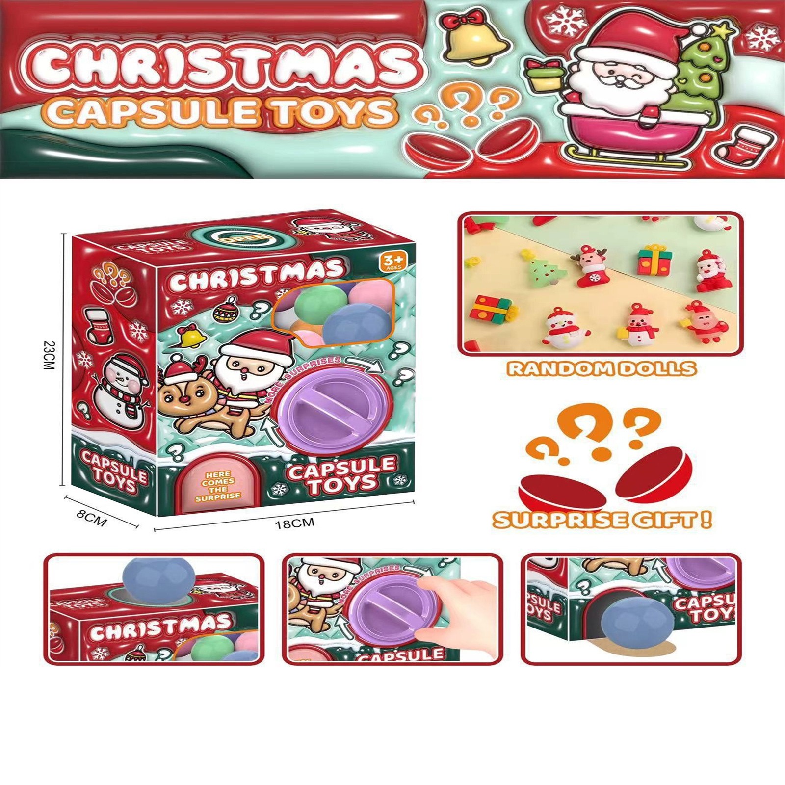 Adreap Prefilled Easter Kids Random Egg Vending Machine Egg Christmas ...