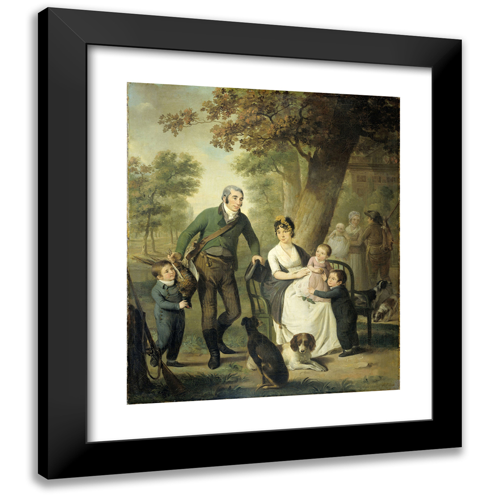 Adriaan de Lelie 12x14 Black Modern Framed Museum Art Print Titled ...