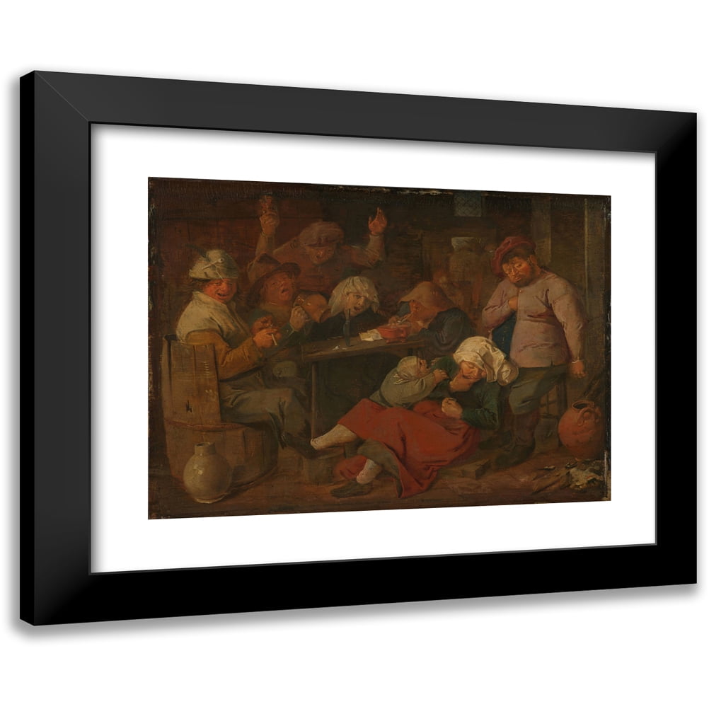 Adriaen Brouwer 18x14 Black Modern Framed Museum Art Print Titled ...