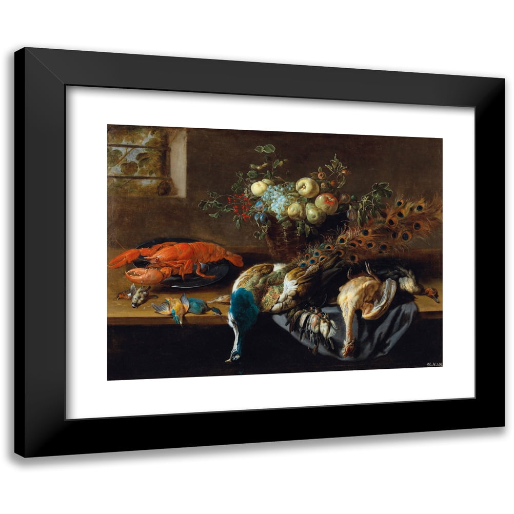 Adriaen van Utrecht 18x15 Black Modern Framed Museum Art Print Titled ...