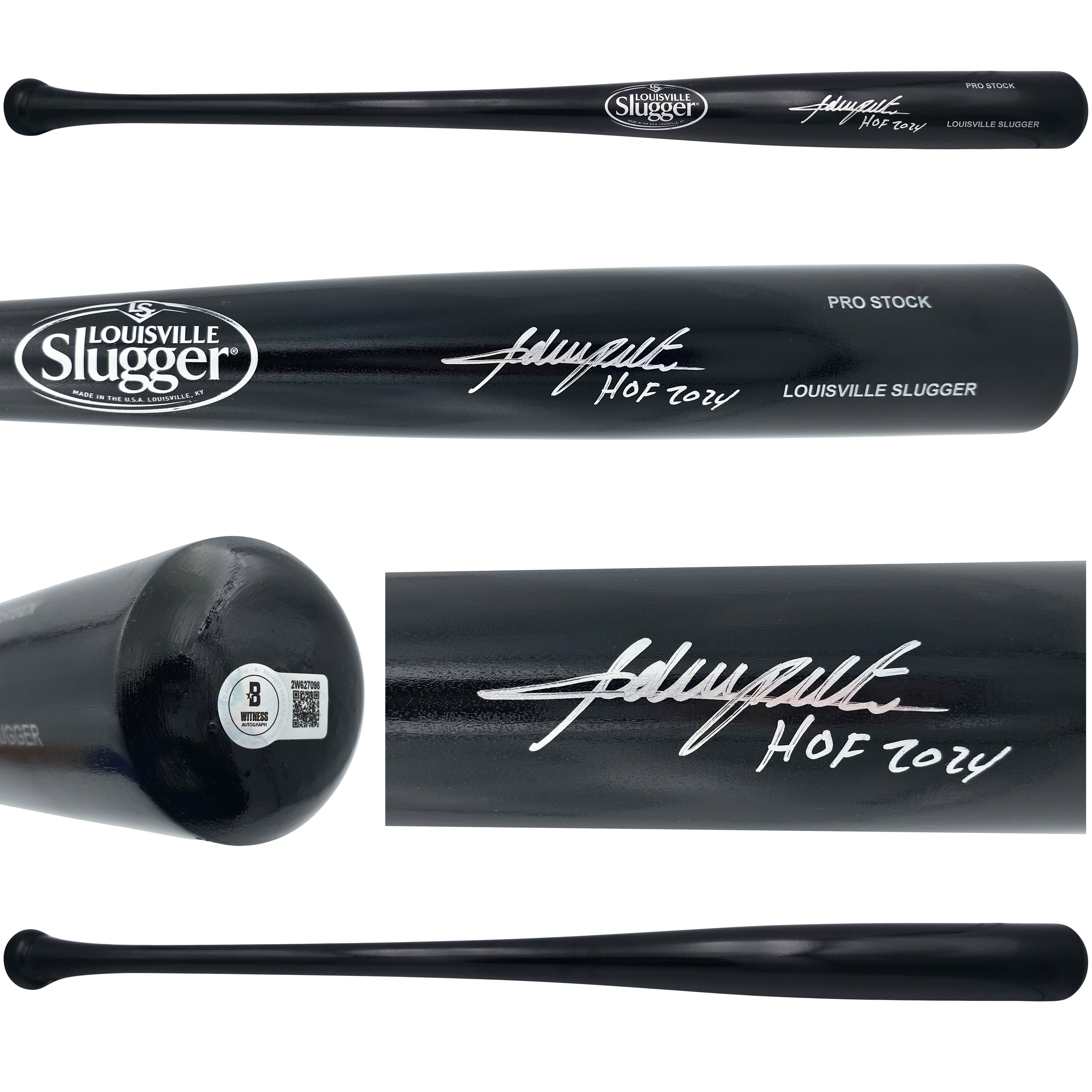 Adrian Beltre Autographed Black Louisville Slugger Pro Stock Baseball ...