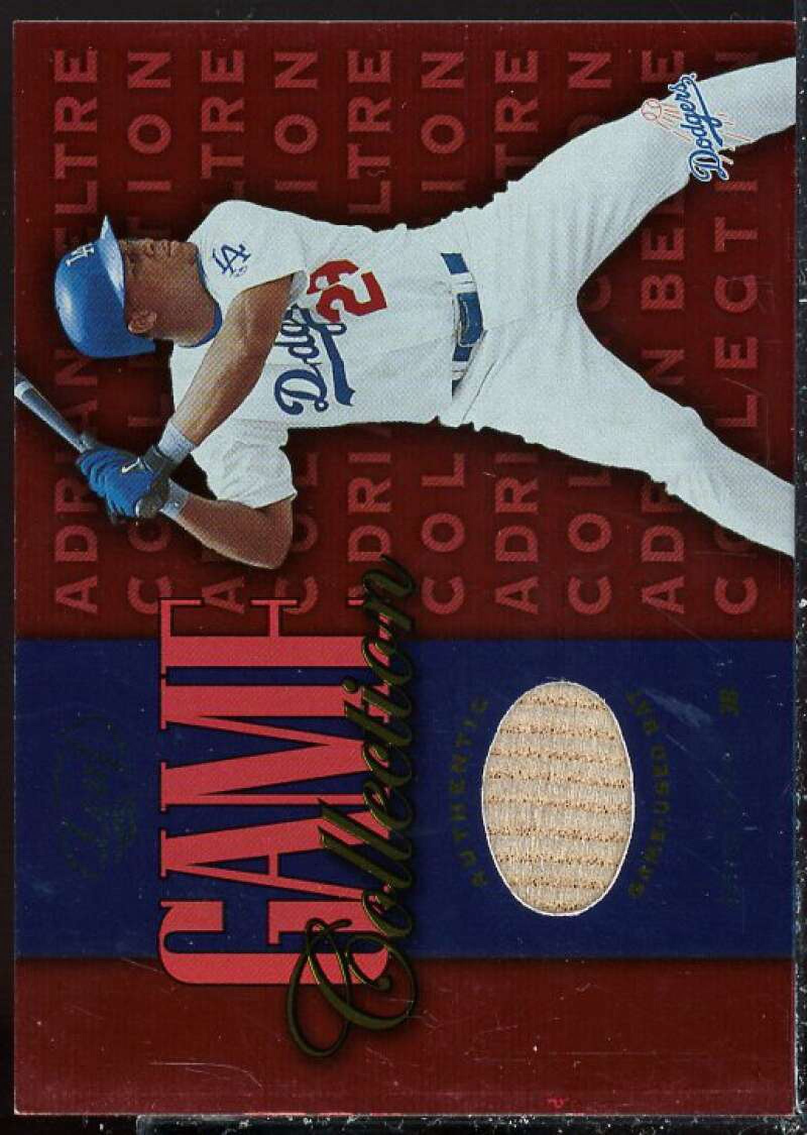 Adrian Beltre Bat Card 2002 Leaf Game Collection #ABB - Walmart.com