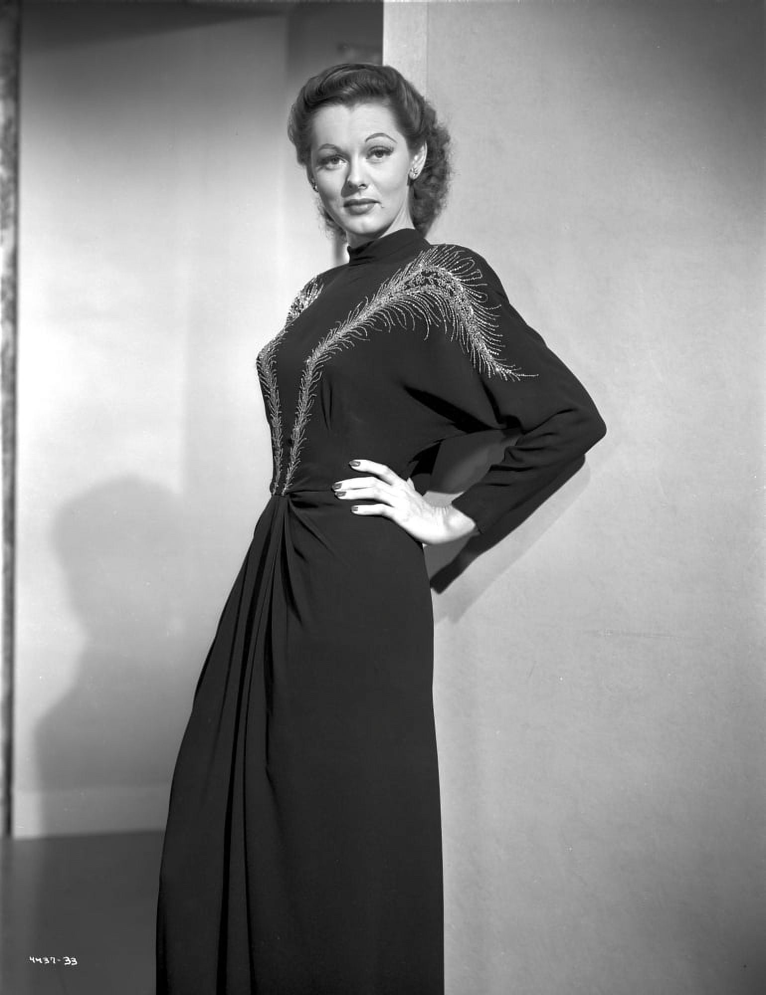 Adrian Booth on a Long Sleeve and Leaning Photo Print (24 x 30 ...