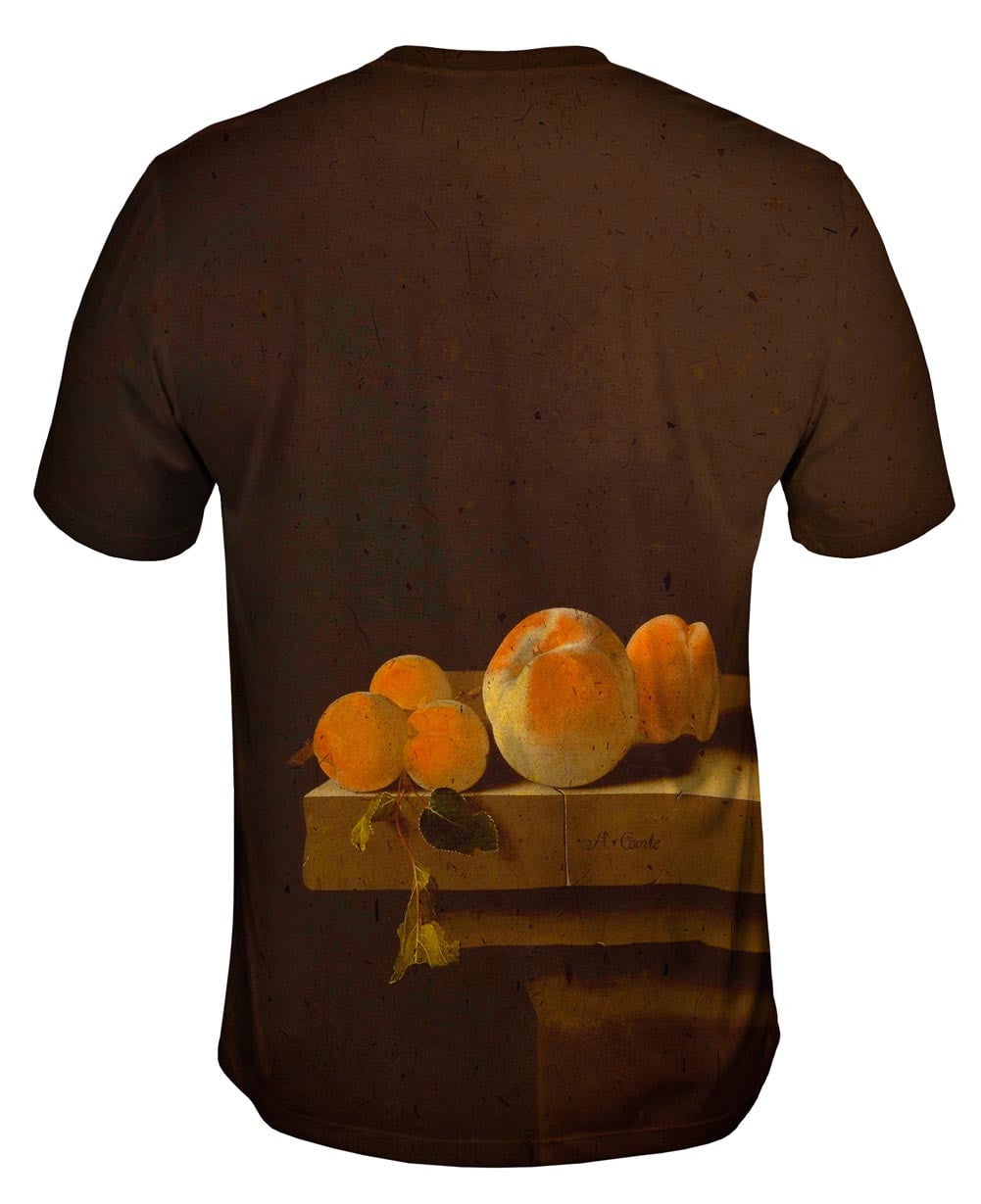 Adrian Coorte - Perziken en abrikozen op een stenen richel Mens T-Shirt ...