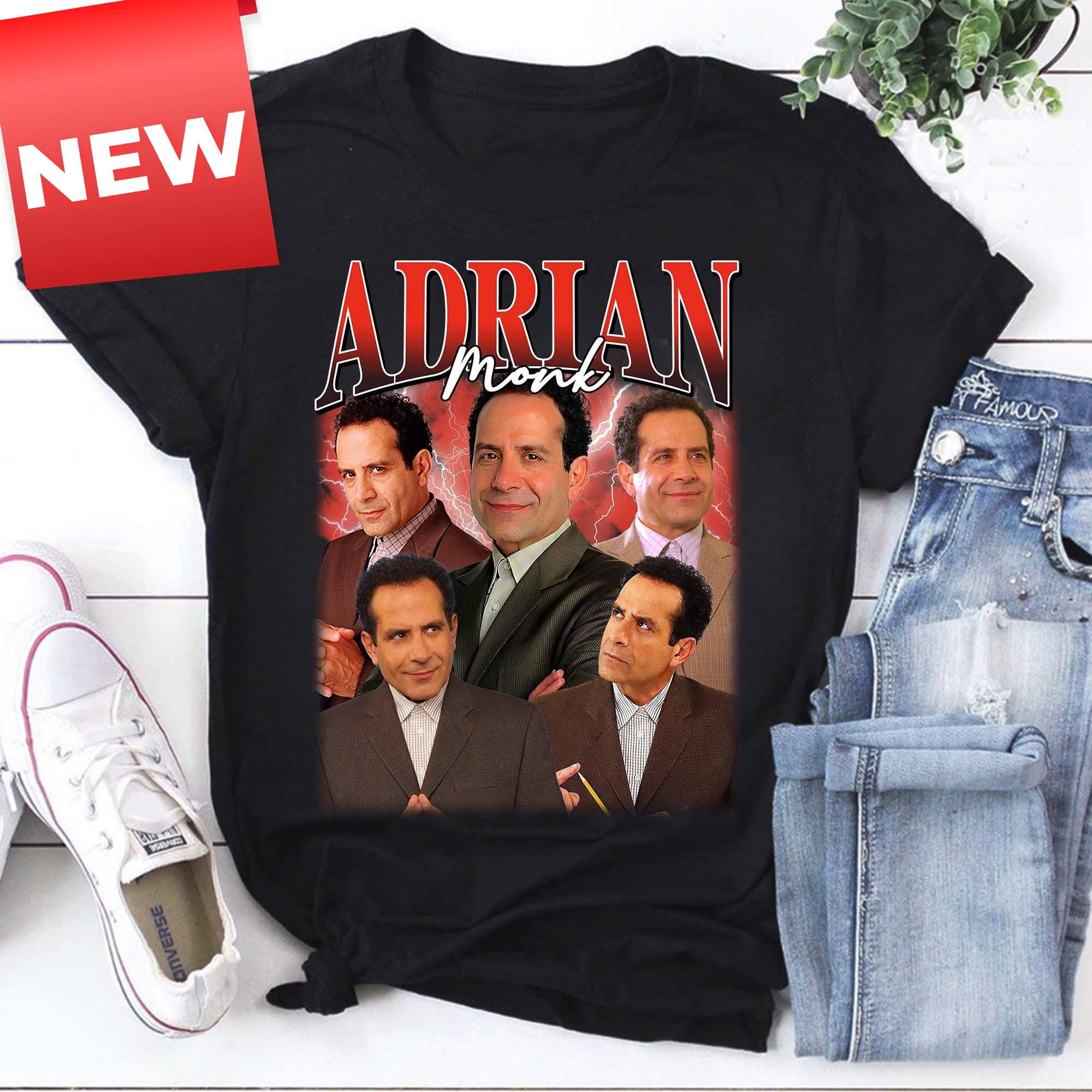 Adrian Monk T-shirt Tony Shalhoub Shirt Monk Tv Series Shirt Adrian ...