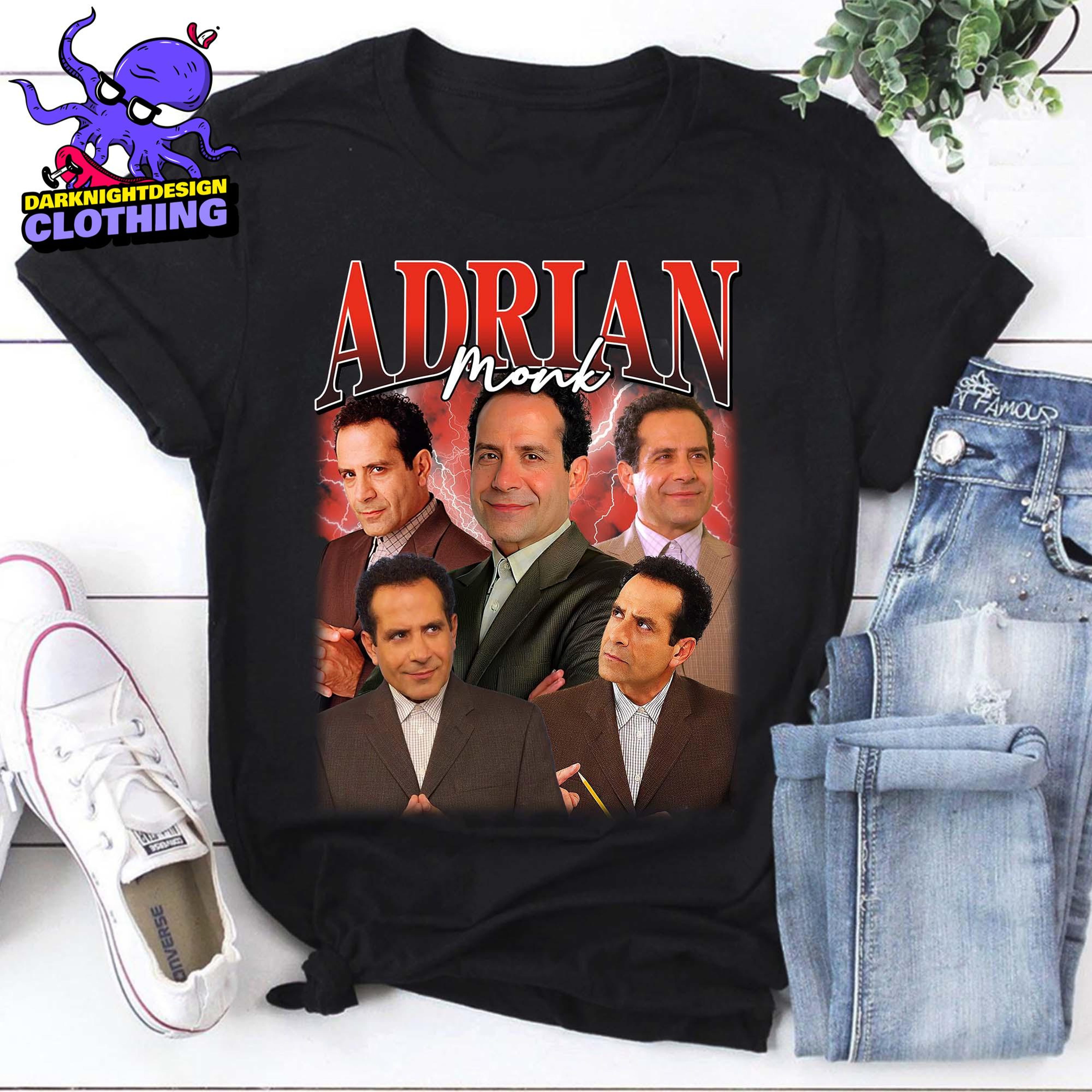 Adrian Monk Vintage Bootleg T-shirt, Tony Shalhoub Vintage Shirt, Monk ...