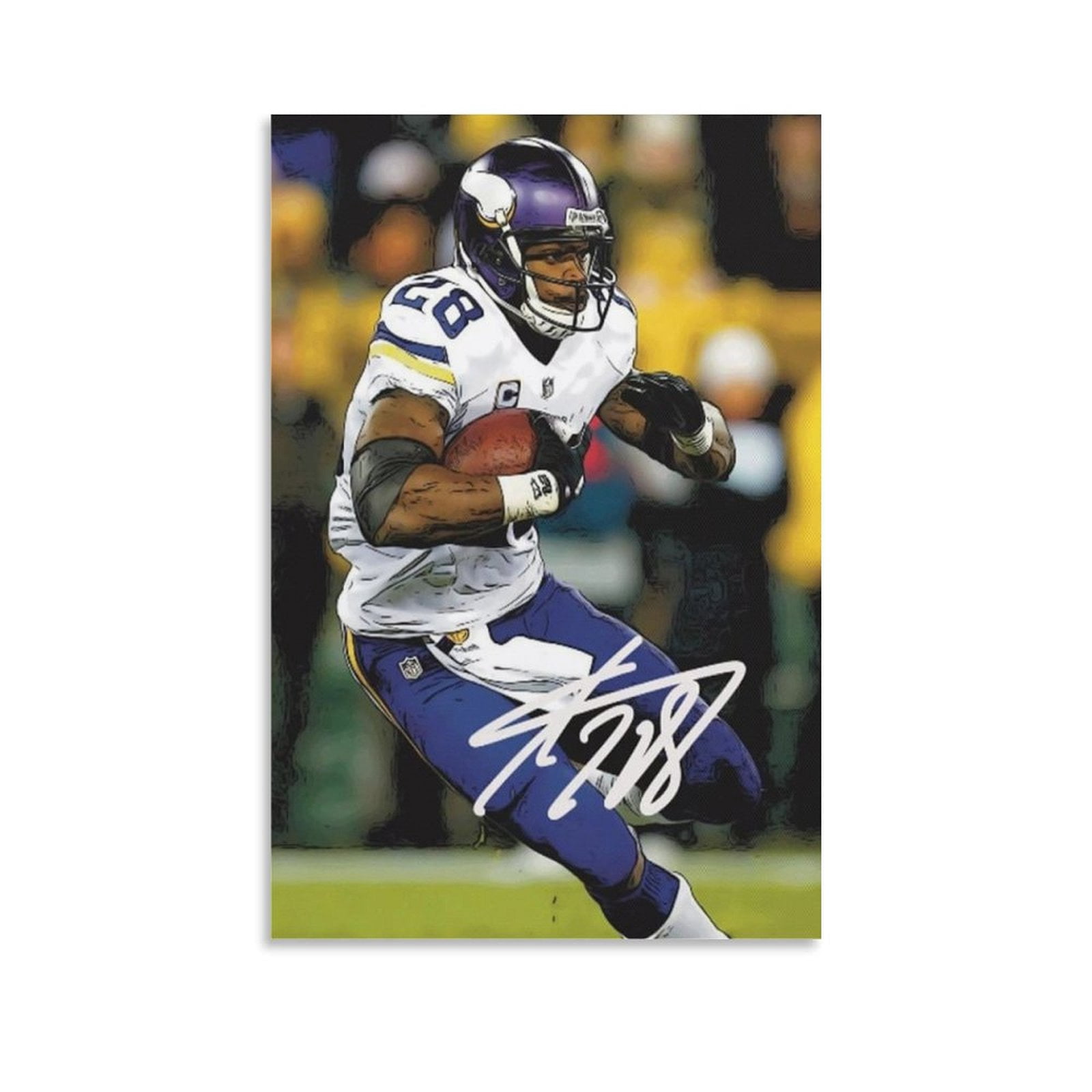 Adrian Peterson Canvas Poster Print Photo Art Painting Canvas Poster ...