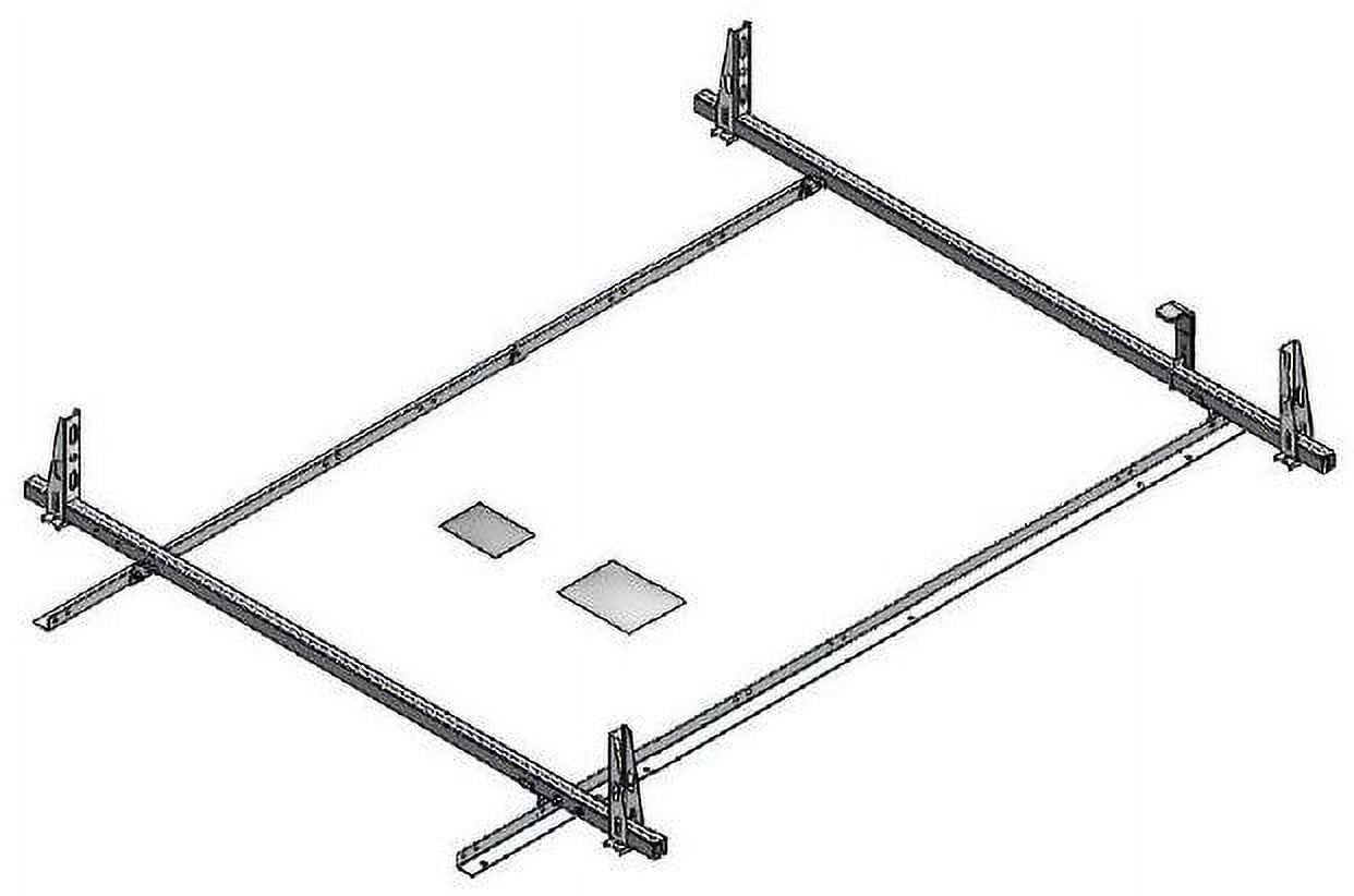 Adrian Steel 2BFT-W, 2-Bar Utility Rack, White, Transit Low Roof ...
