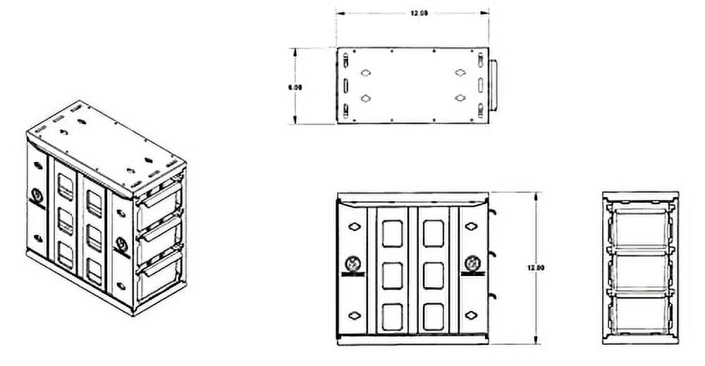 Adrian Steel DC6, 3-Drawer Unit - Walmart.com