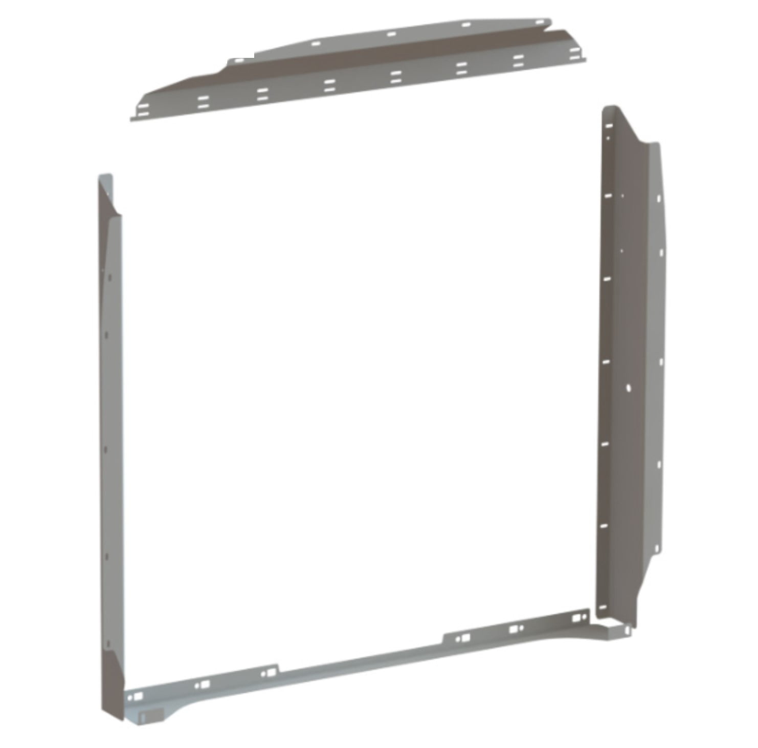 Adrian Steel WKC1FDTM2, Steel Partition Mounting Kit, No-Drill, Gray, E ...