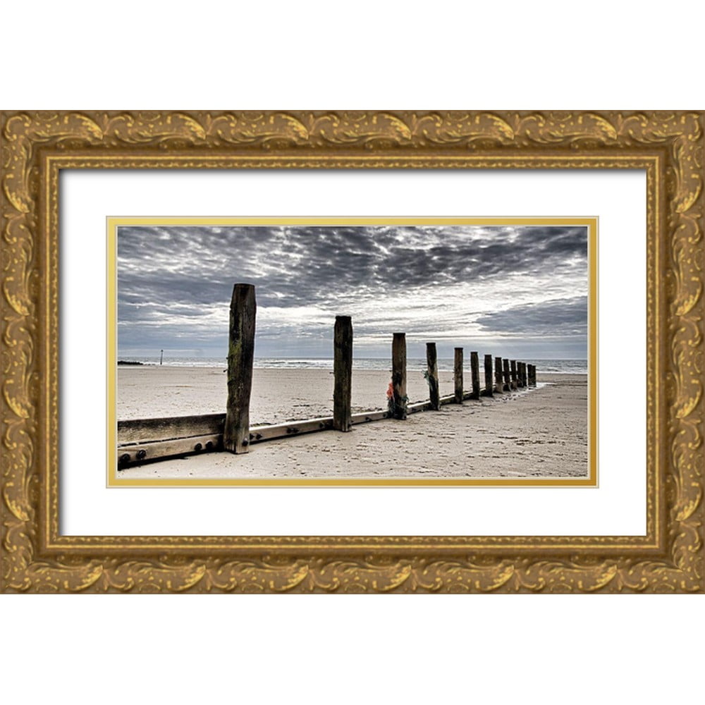Adrian Z 24x15 Gold Ornate Wood Framed with Double Matting Museum Art ...