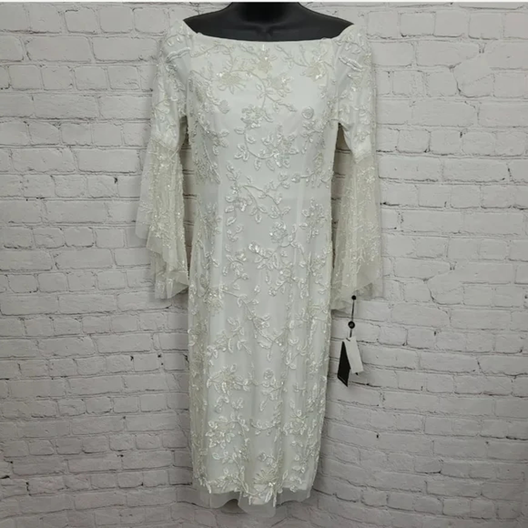 Adrianna Papell White Beaded Cocktail Dress Size 4 - Party Dress - Walmart.com